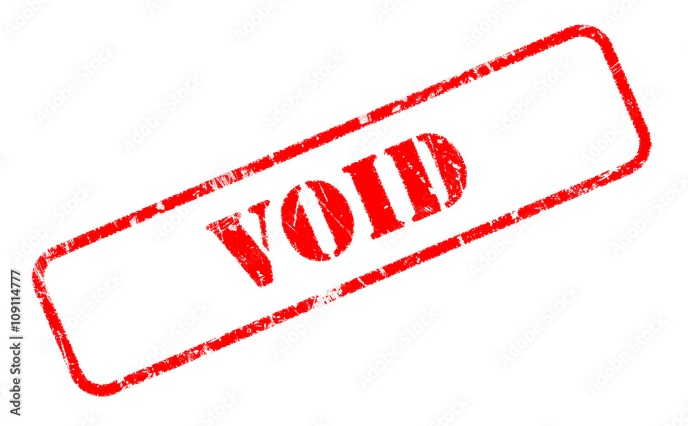 VOID rubber stamp text on white background Stock Illustration | Adobe Stock