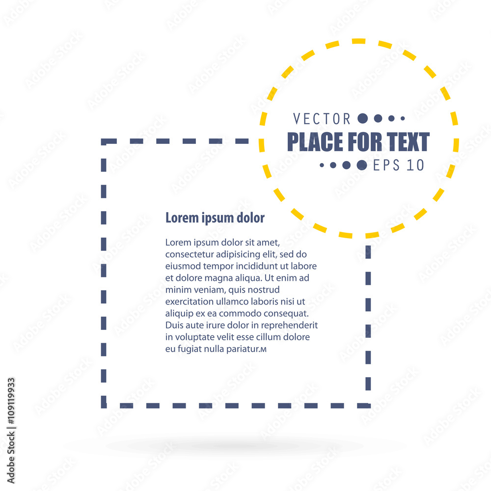 Abstract concept vector empty speech square quote text bubble. For web ...