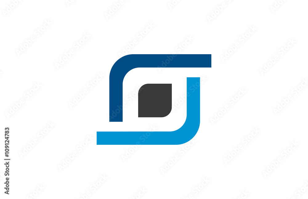 square letter S logo Stock Vector | Adobe Stock