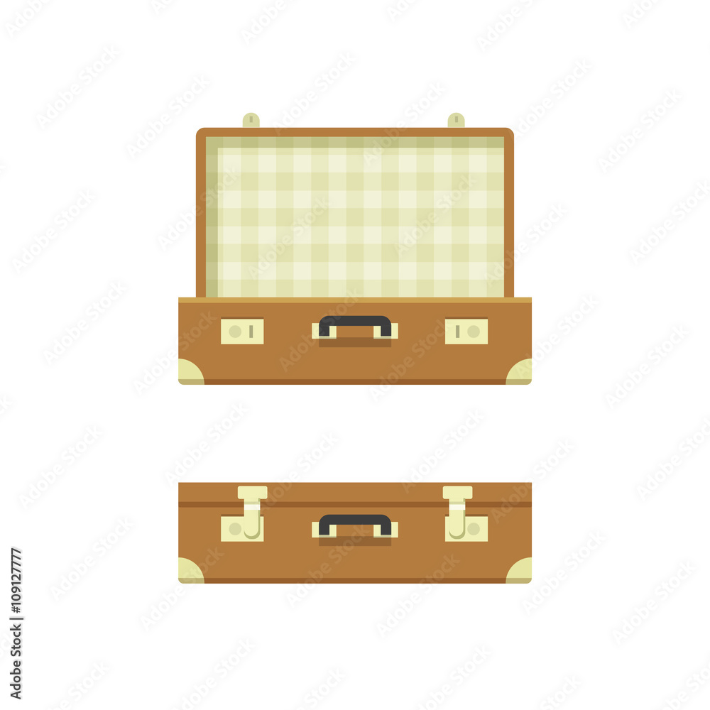 Open Suitcase Vector