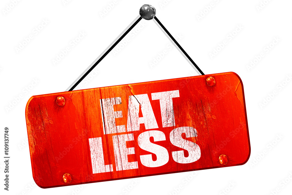 eat less, 3D rendering, vintage old red sign Stock Illustration | Adobe ...