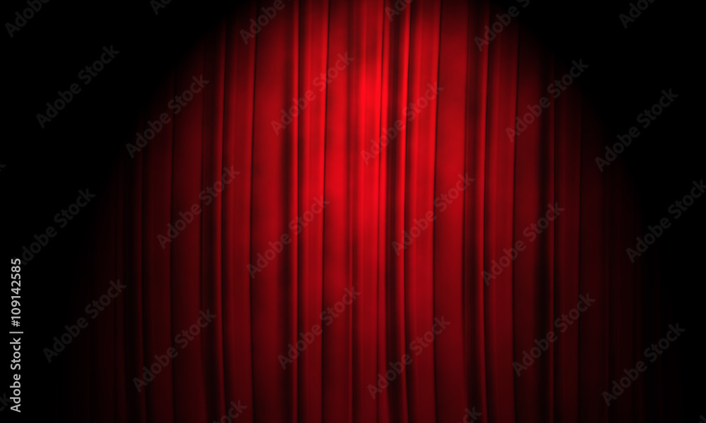red curtain background Stock Illustration | Adobe Stock