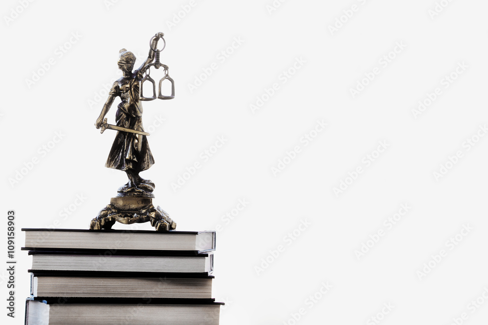 Lady of Justice on white background, Lady Justice - Temida - Themis ...