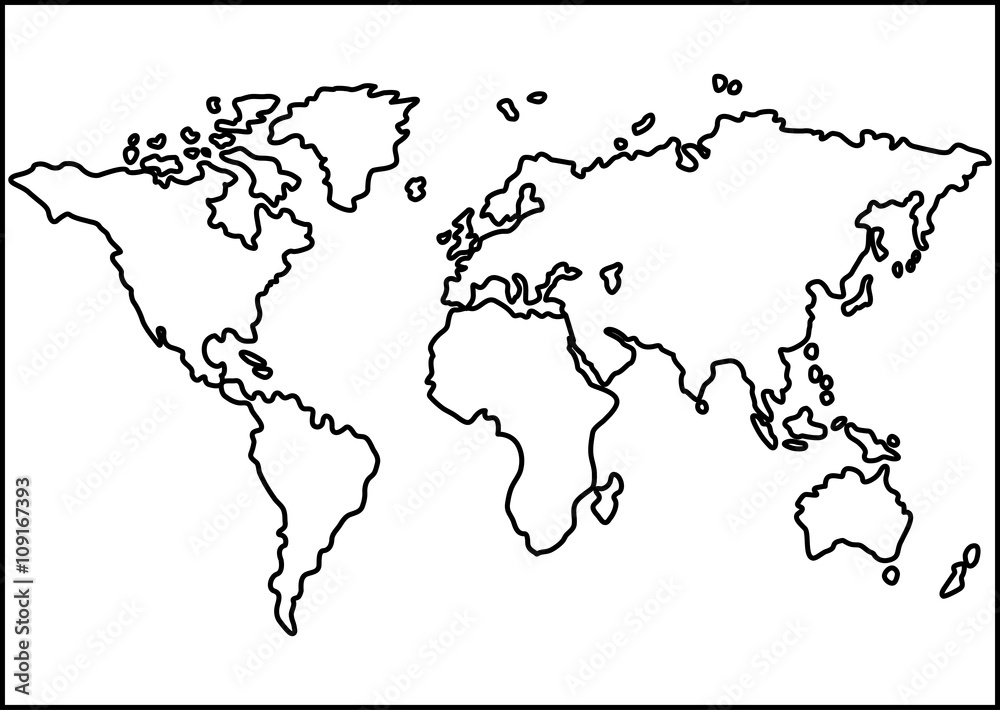 World Map Stock Vector Adobe Stock world-map-stock-vector-adobe-stock
