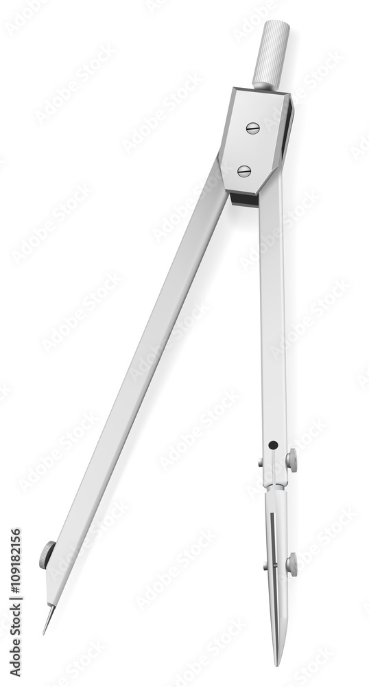 Realistic vector drawing compass Stock Vector | Adobe Stock