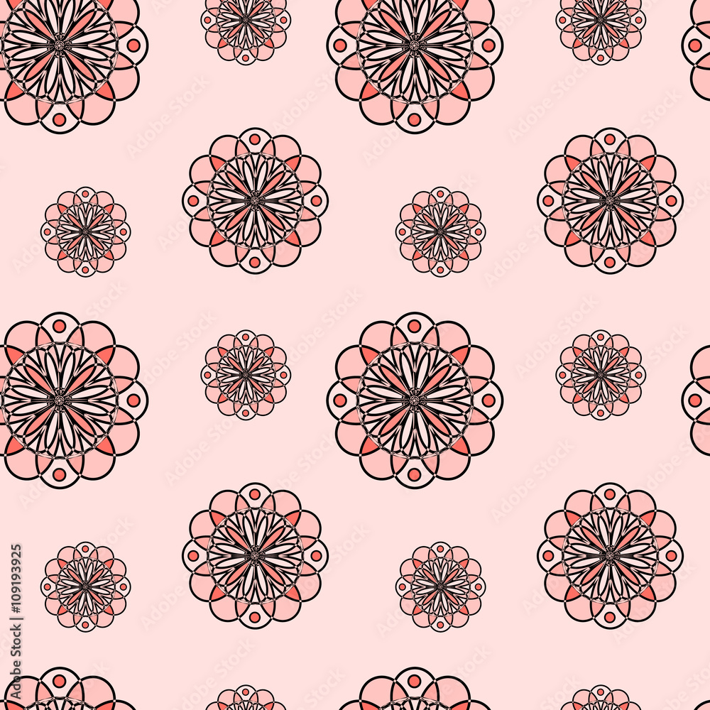 seamless texture - alternation of circular symmetric patterns. Stock ...