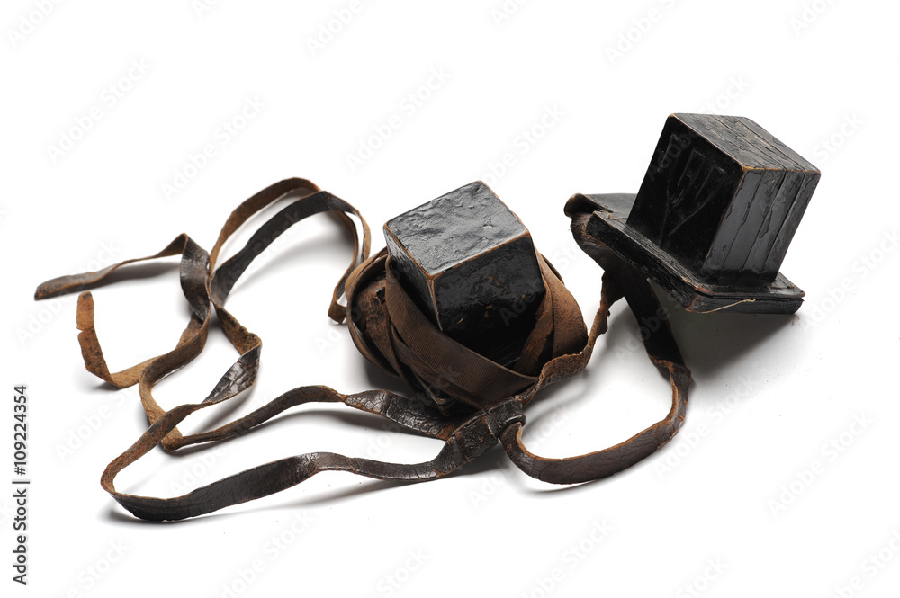 Vintage jewish tefillin Stock Photo | Adobe Stock