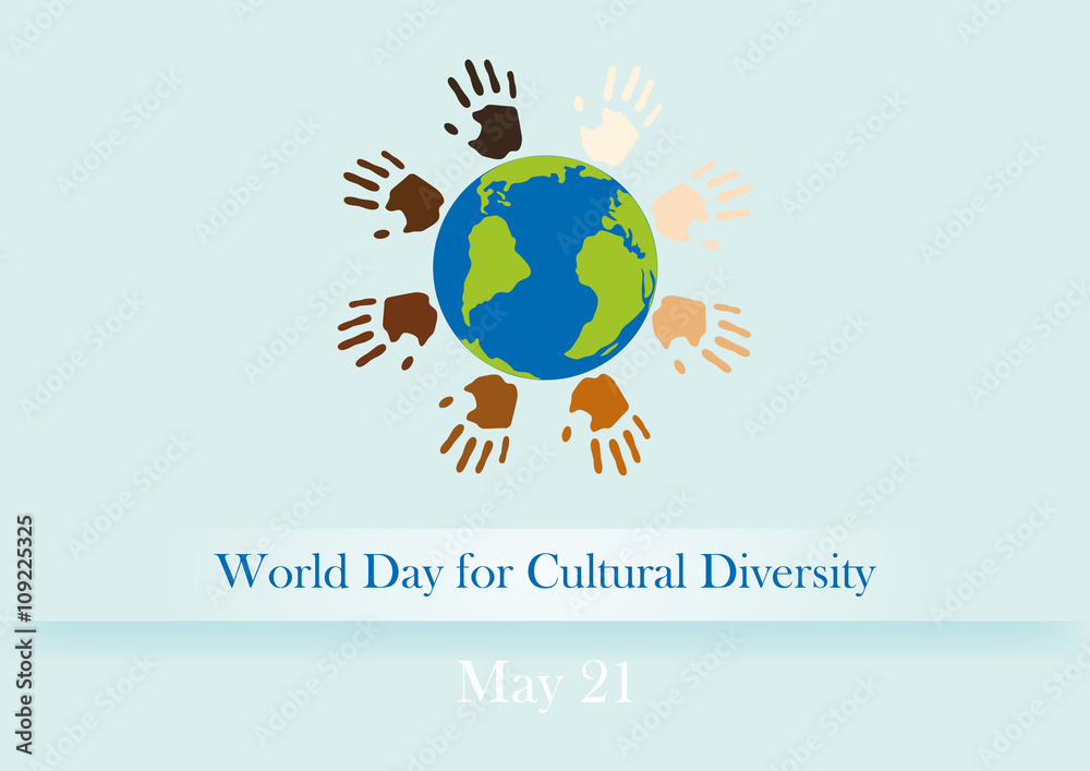 World Day for Cultural Diversity. Vector illustration Cultural ...