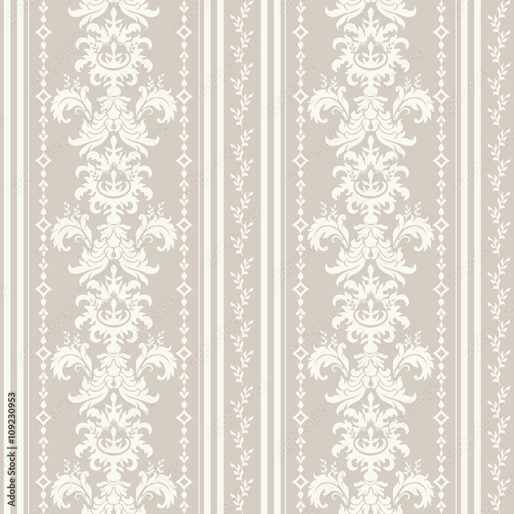 seamless victorian wallpaper Stock Vector | Adobe Stock