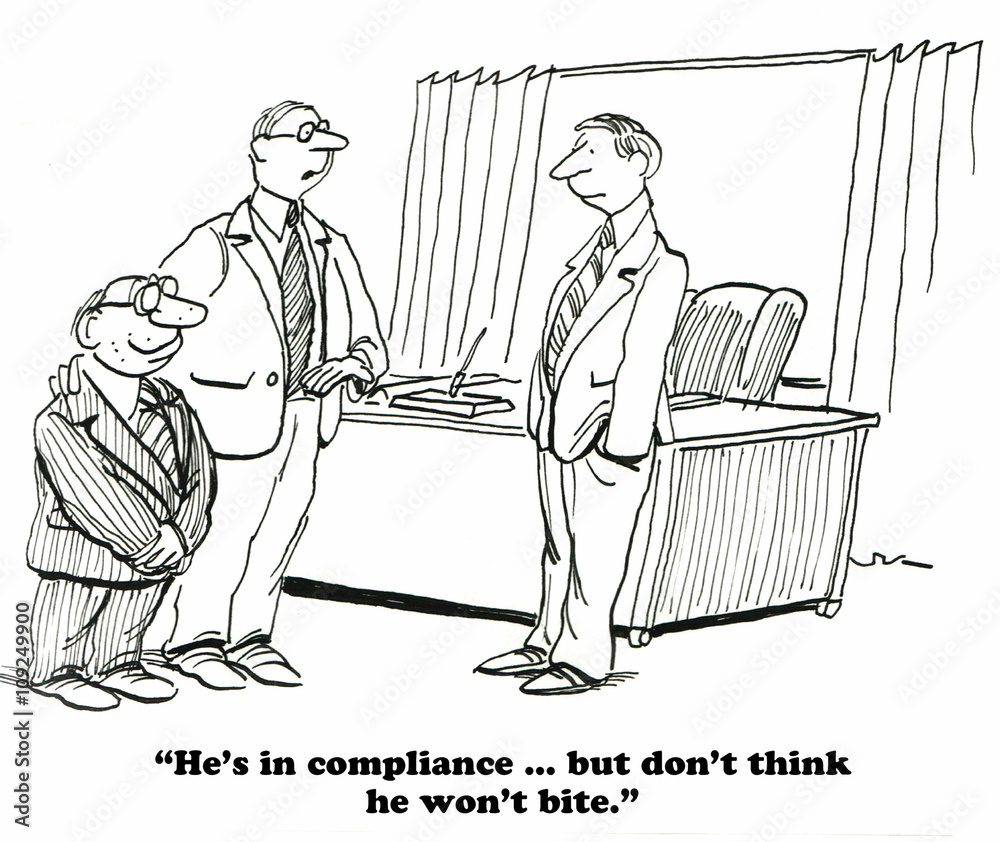 Business cartoons about regulatory rules and regulations. Stock ...