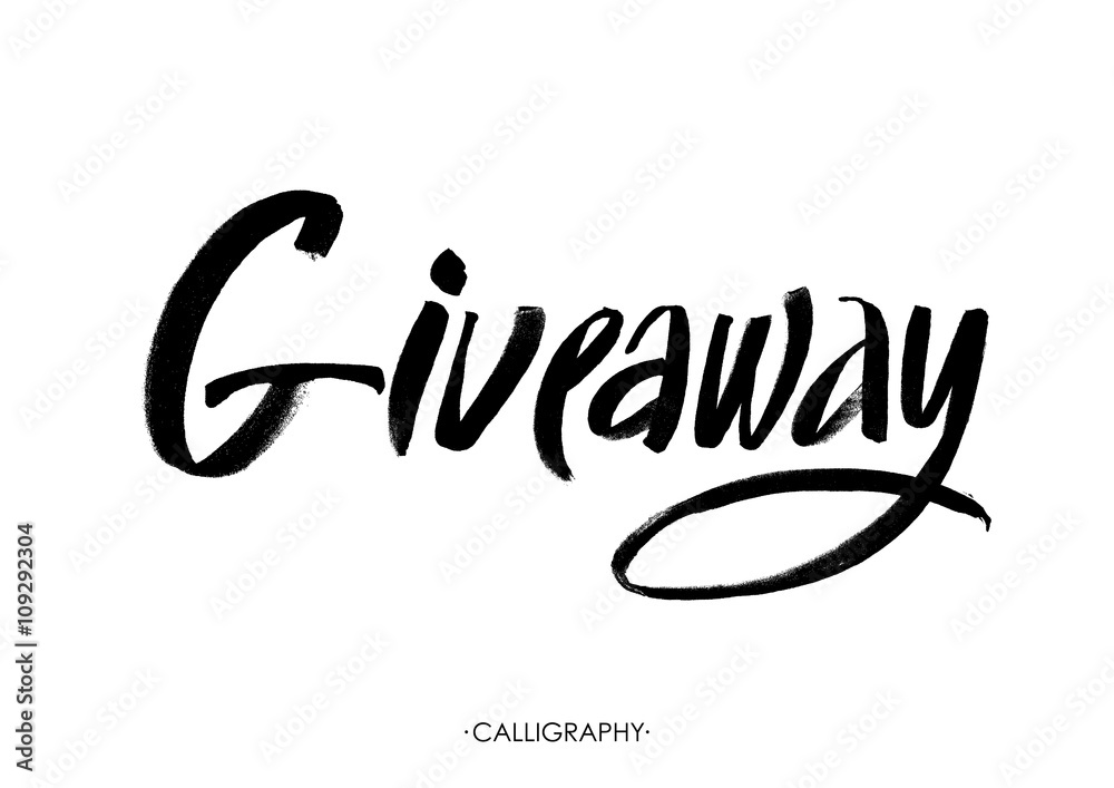 Giveaway banner for social media contests and special offer. Vector ...
