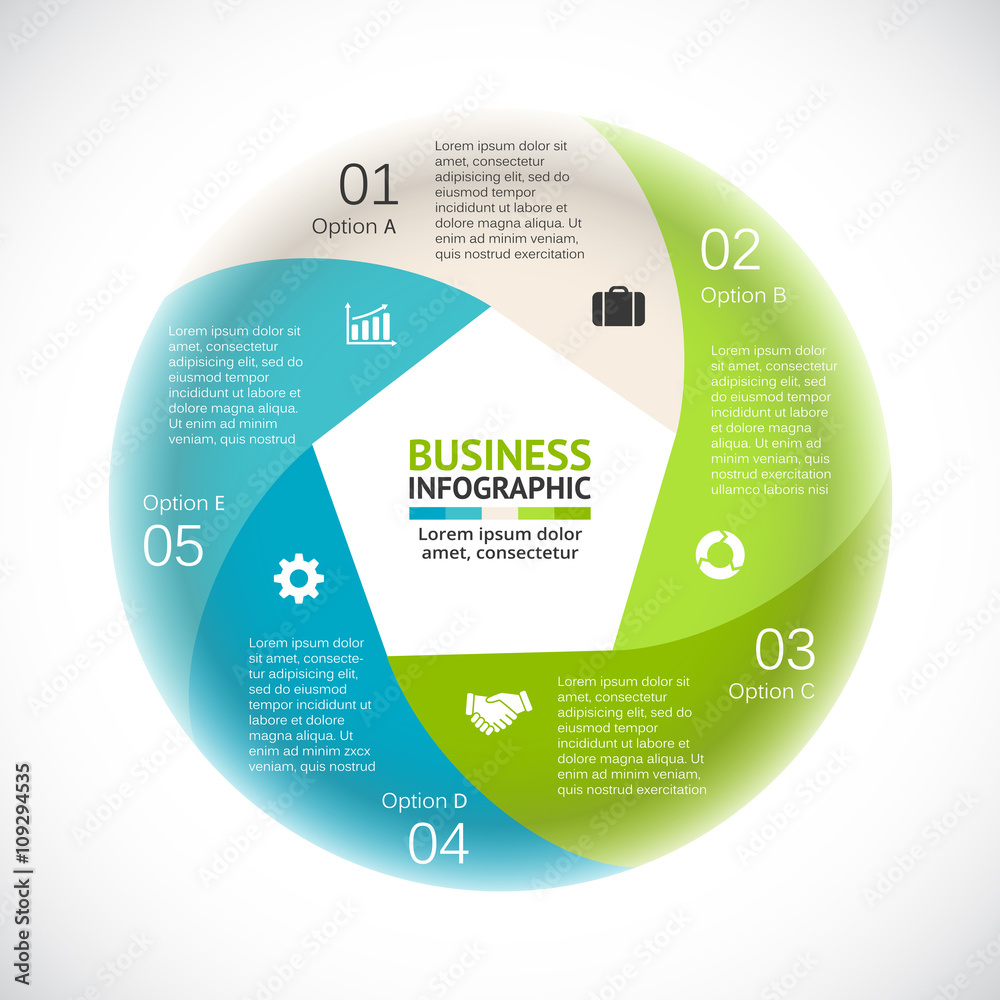 Vector circle arrows infographic, diagram, graph, presentation, chart ...