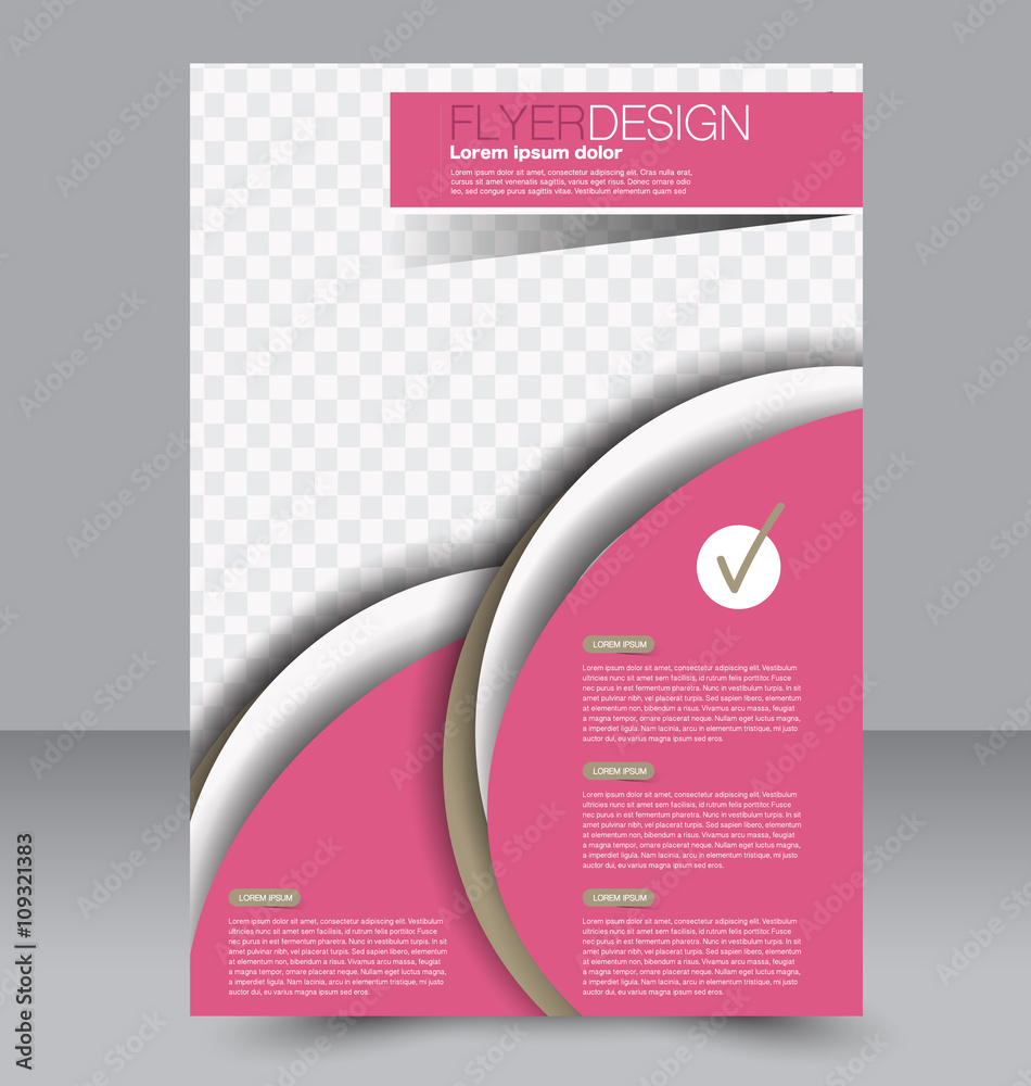 Abstract flyer design background. Brochure template. To be used for ...