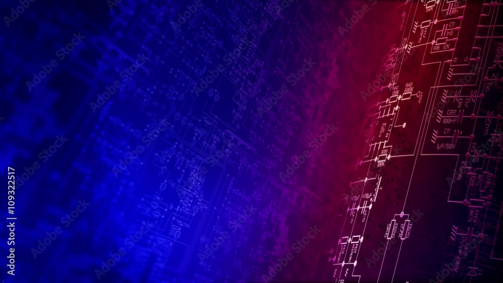 Schematics and Diagrams of the Electric Circuit. Background LOOP. vídeo ...