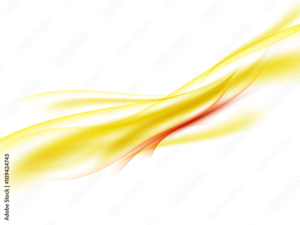Yellow and red lines on white background, gold lines, vector ...