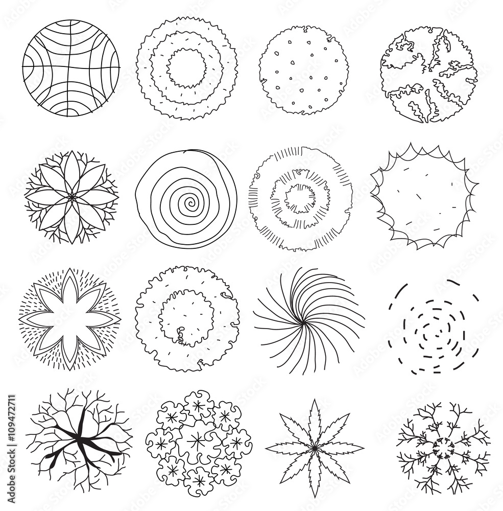 Landscape Design Drawing Symbols