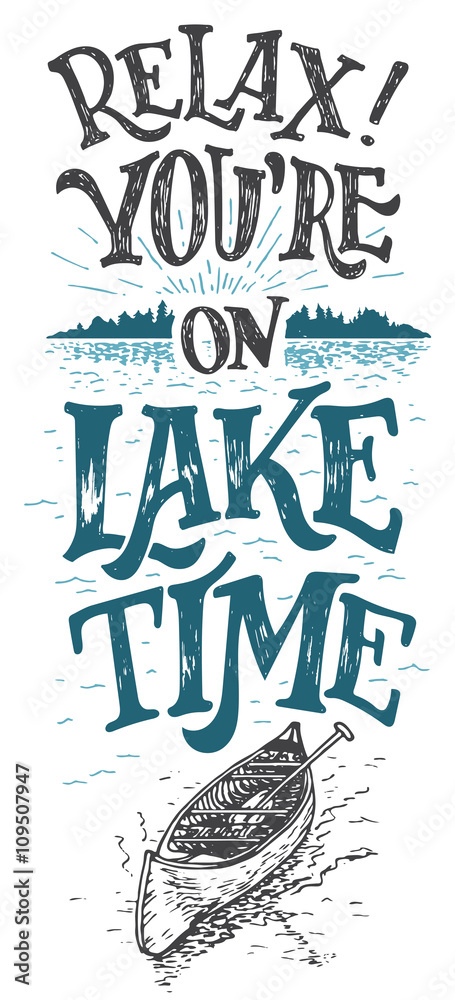Relax. You're on lake time. Lake house decor. Lake sign, rustic wall ...