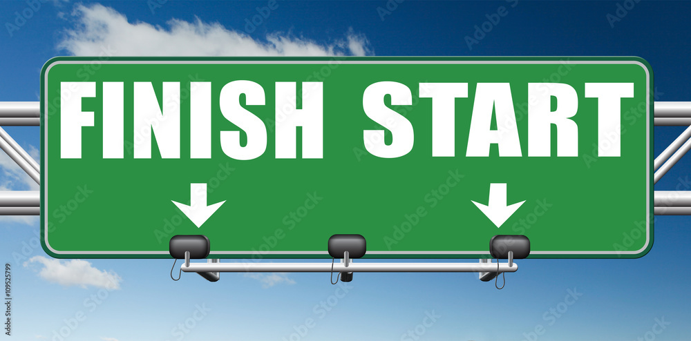 start to finish Stock Illustration | Adobe Stock