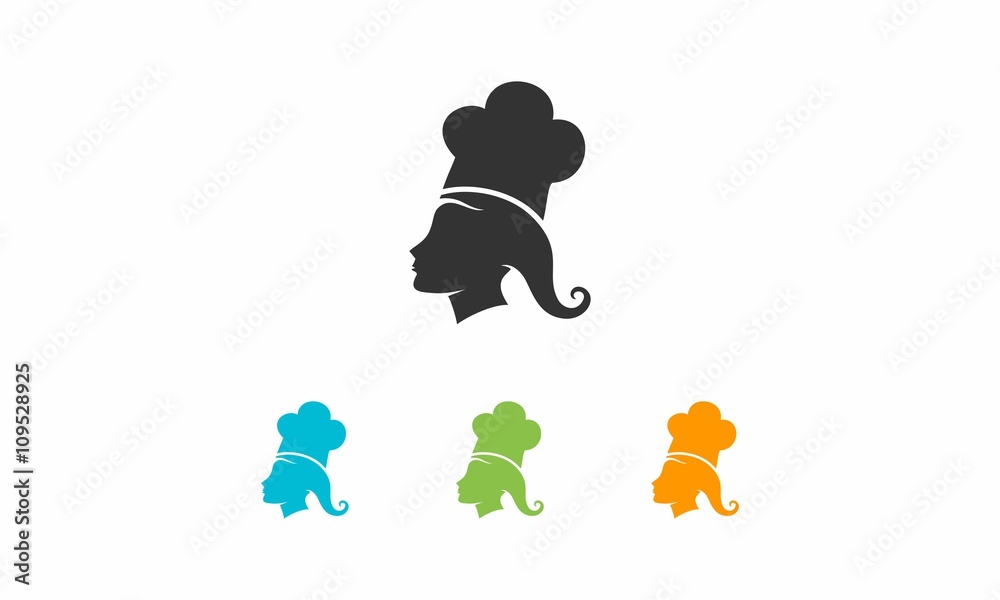 chef women logo Stock Vector | Adobe Stock