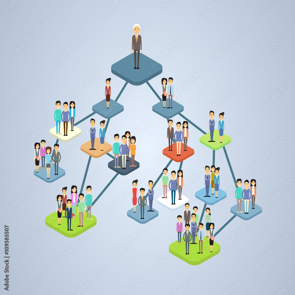 Business Company Structure Management Organization Chart Stock Vector ...