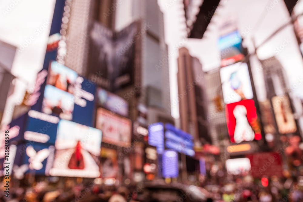 Blurred Time square, New york Stock-Foto | Adobe Stock