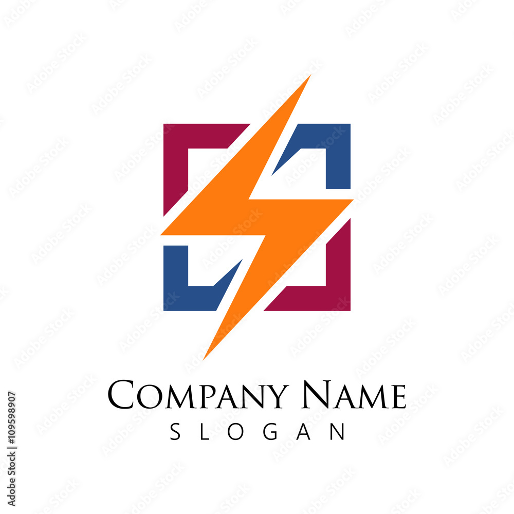 Energy Logo Vector Template Stock Vector | Adobe Stock