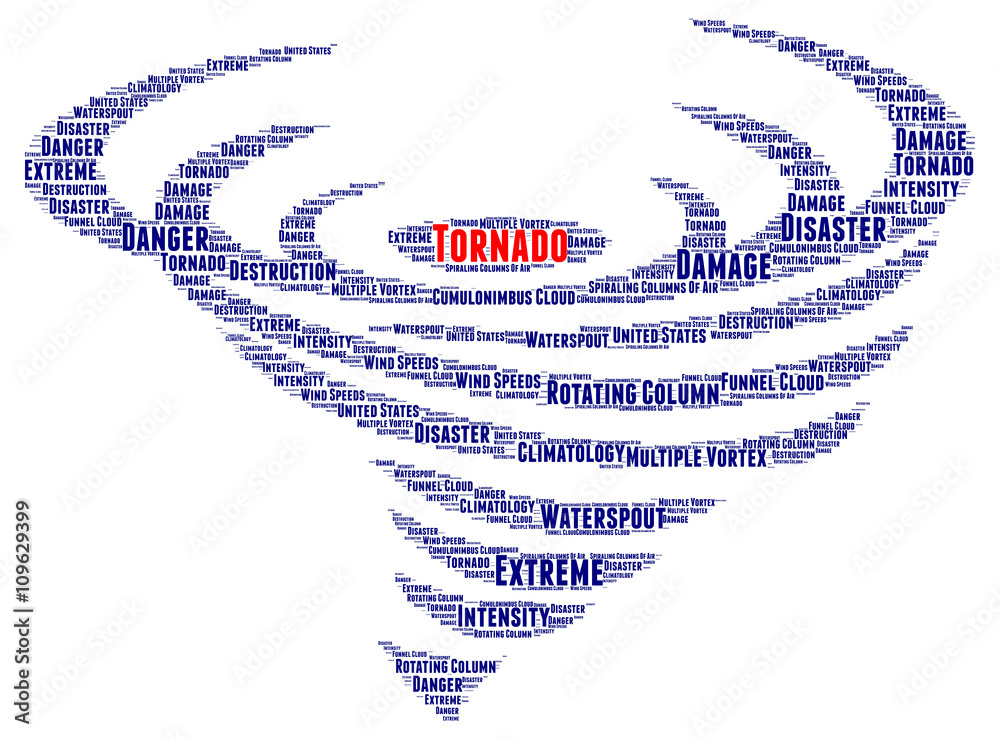 Tornado word cloud concept Stock Illustration | Adobe Stock