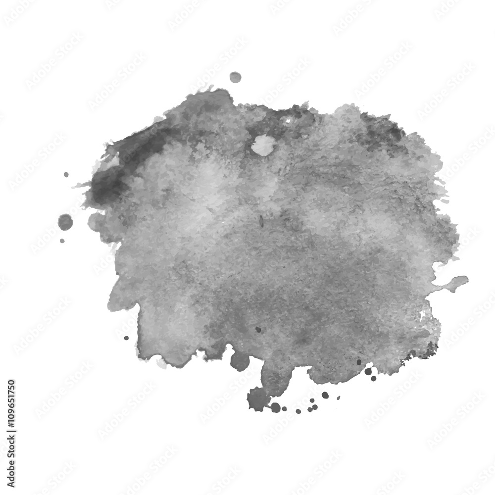 Watercolor black and white backgrounds. Vector illustration. Stock ...