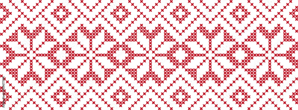 Embroidered pattern on transparent background Stock Vector | Adobe Stock