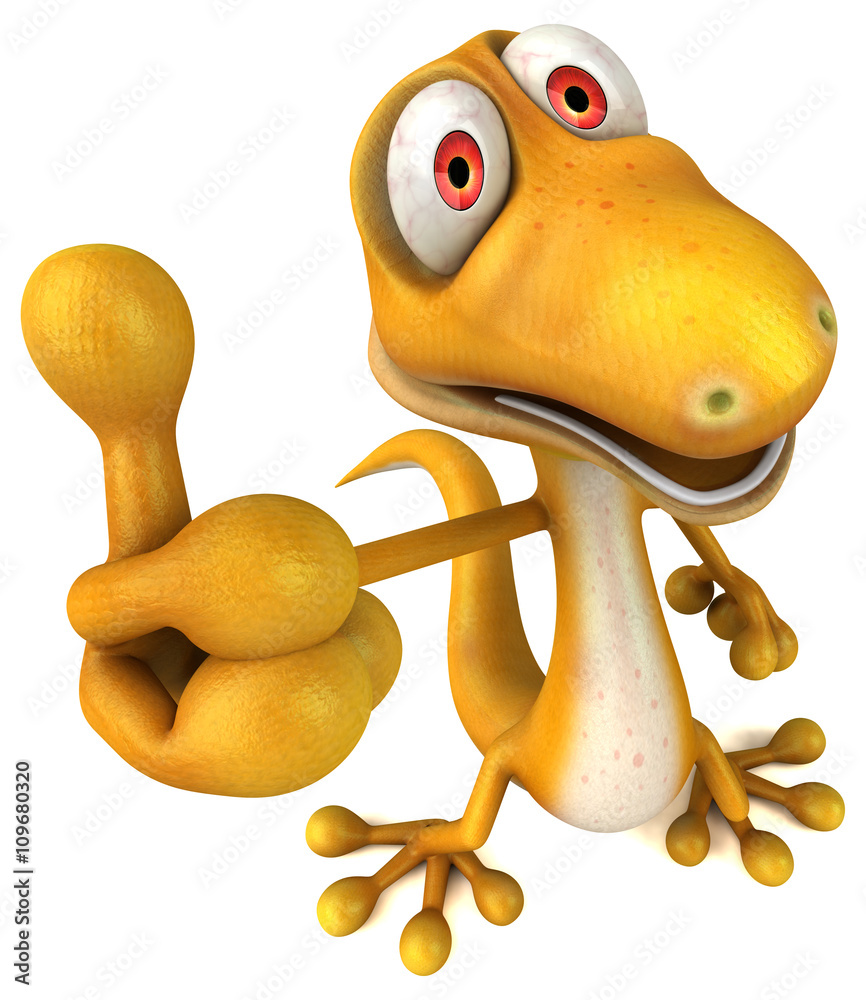 Fun lizard Stock Illustration | Adobe Stock