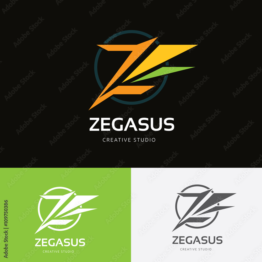 Abstract Z letter vector logo icon template. Power z vector, z letter ...