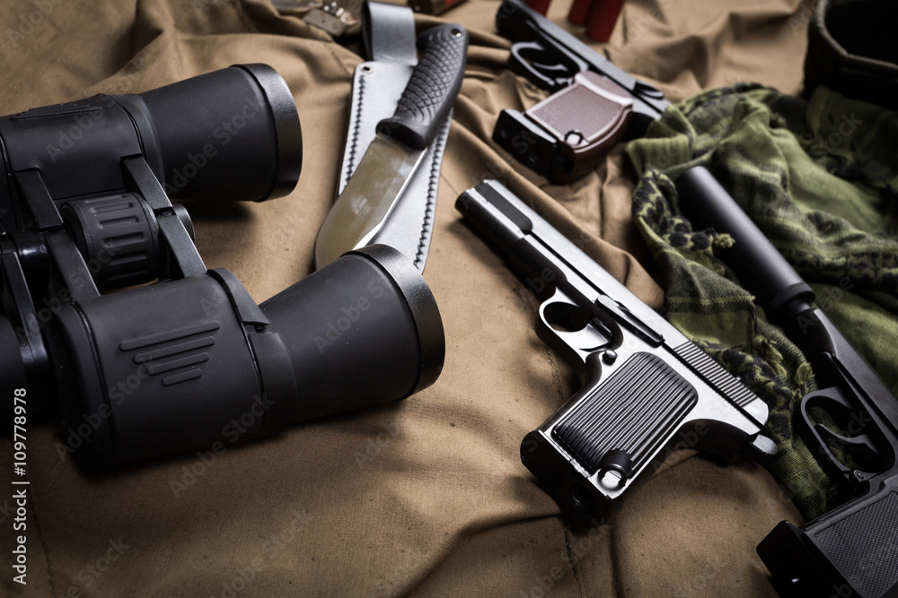 Kit of moder Russia military equipment Stock Photo | Adobe Stock