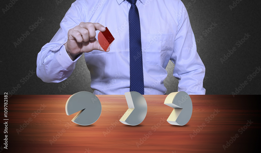 Business people and economic background Stock Photo | Adobe Stock