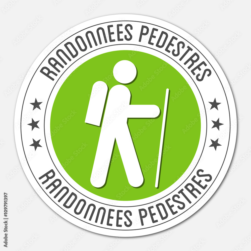 Logo randonnées pédestres. vector de Stock | Adobe Stock