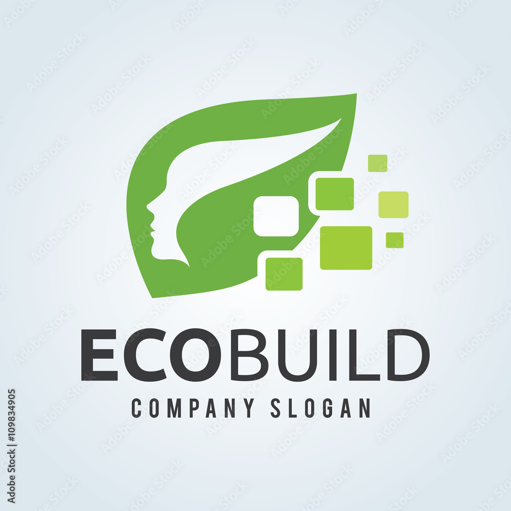 green logo concept,idea logo,eco logo.life and healthy logo. vector ...