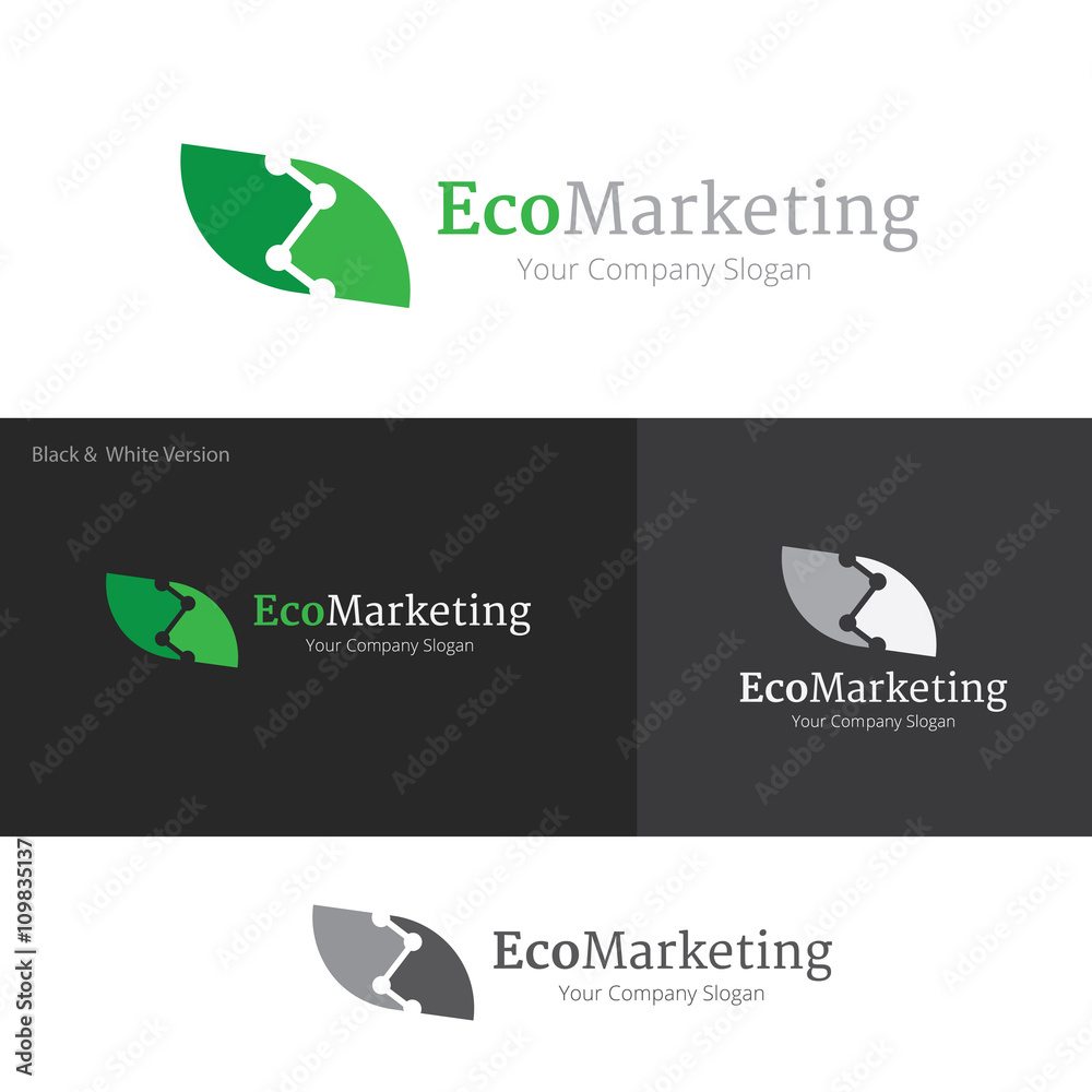 green logo concept,idea logo,eco logo.life and healthy logo. vector ...