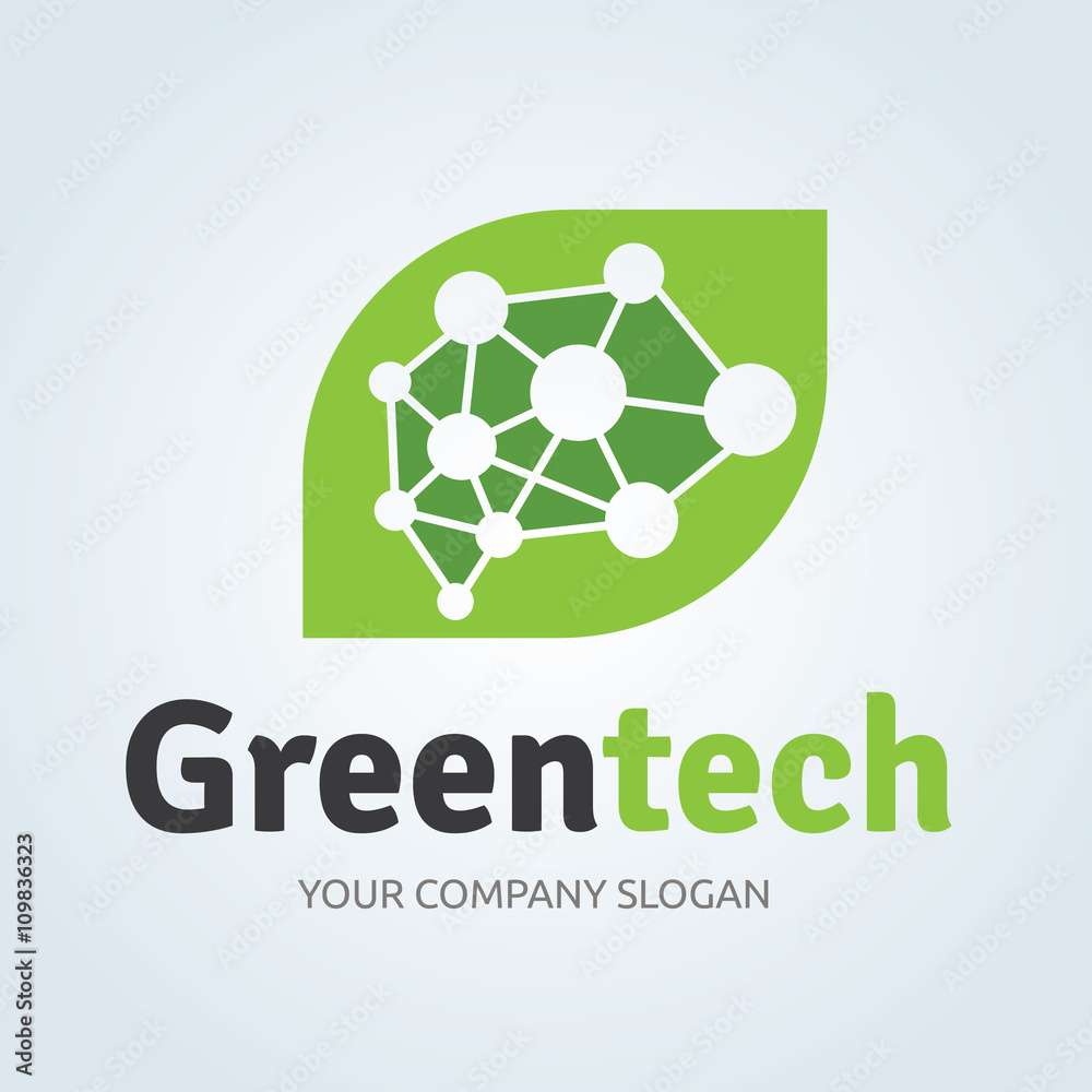 green logo concept,idea logo,eco logo.life and healthy logo. vector ...