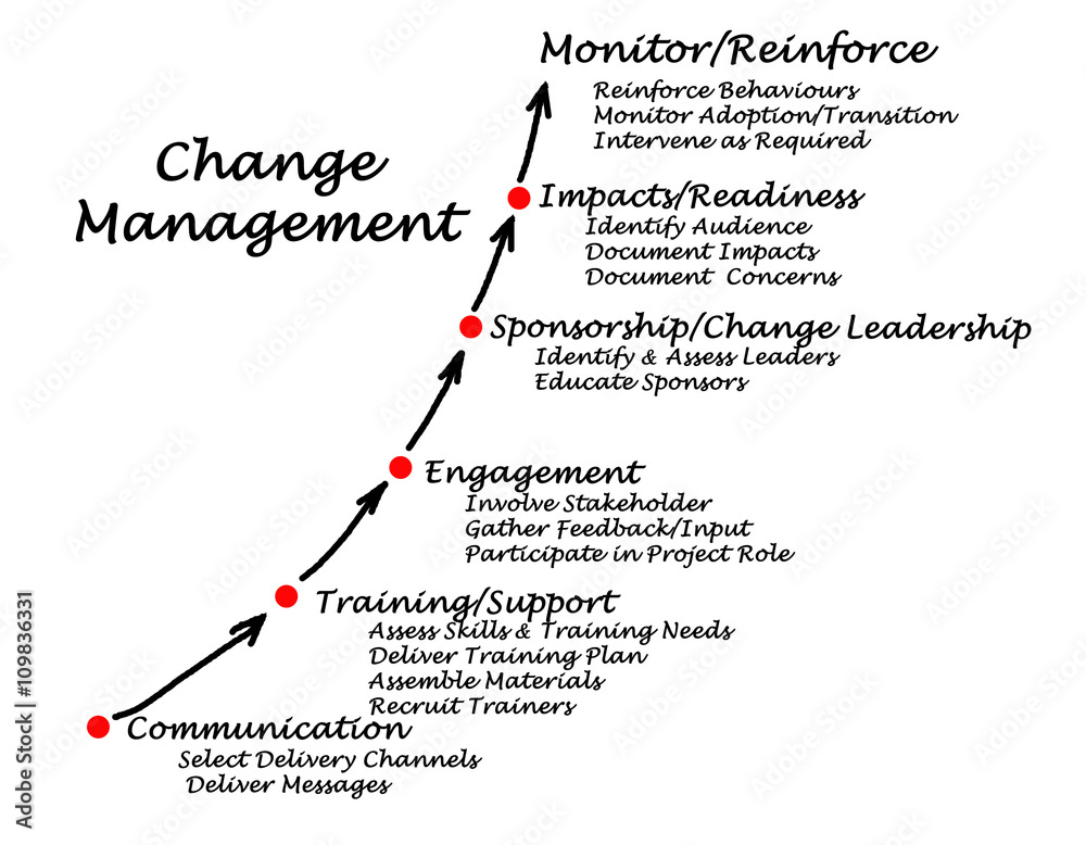 Diagram of Change Management. Stock Illustration | Adobe Stock