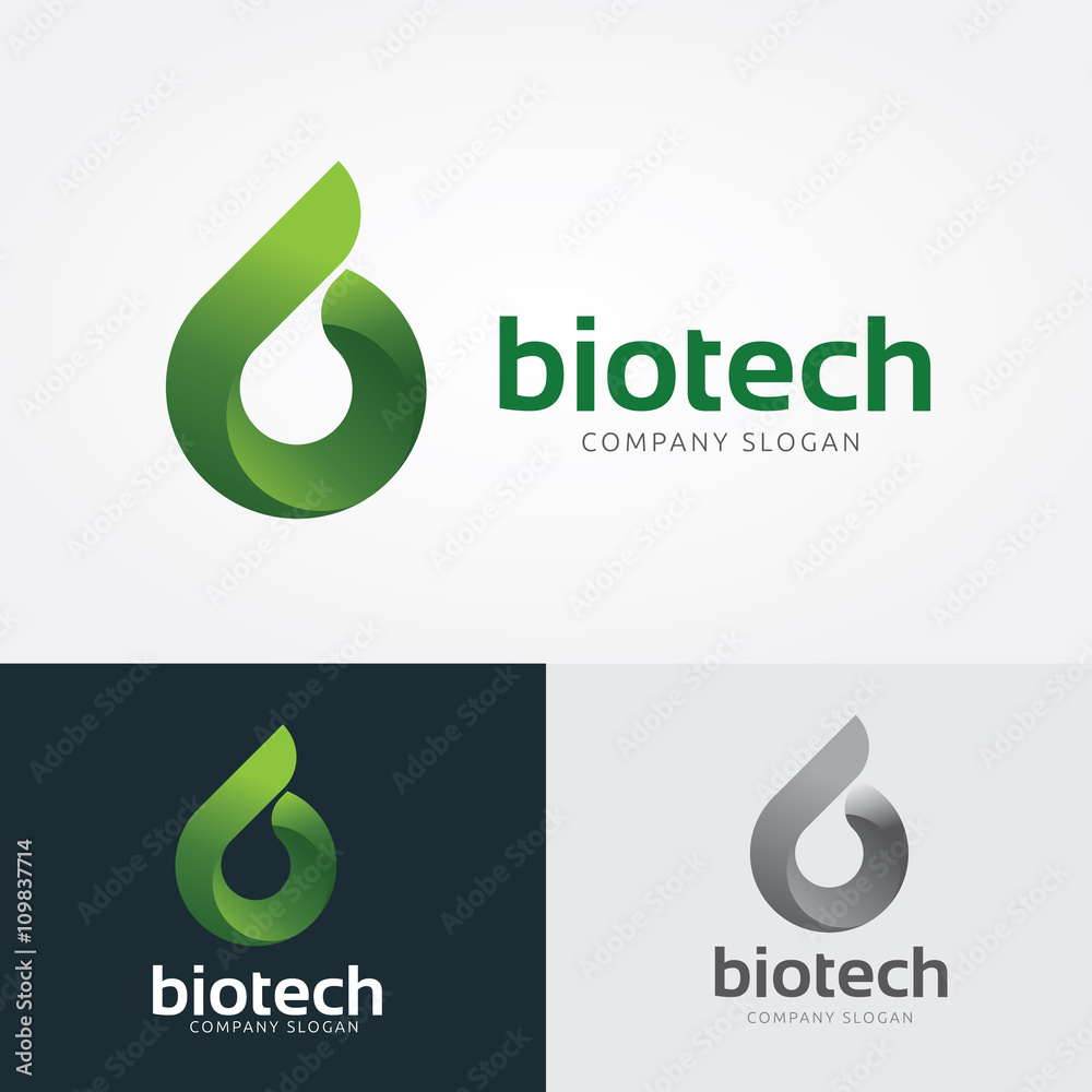 Bio Tech Logo. Medical logo. Green and eco logo vector template. Stock ...
