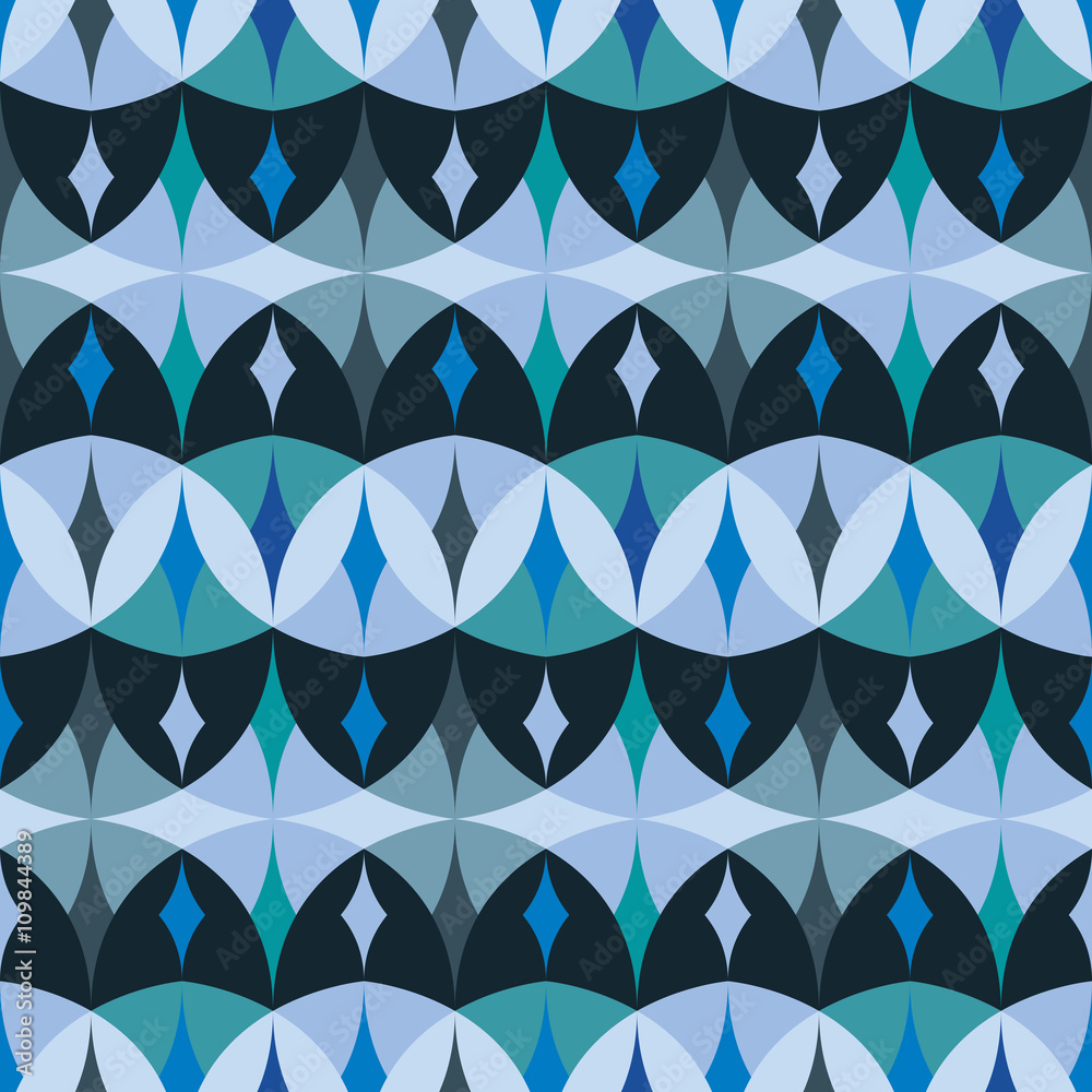 Consecutive circles background. Seamless pattern.Vector. 連続した円形パターン ...