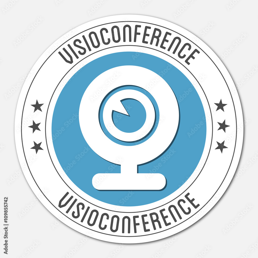 Logo visioconférence. Stock Vector | Adobe Stock