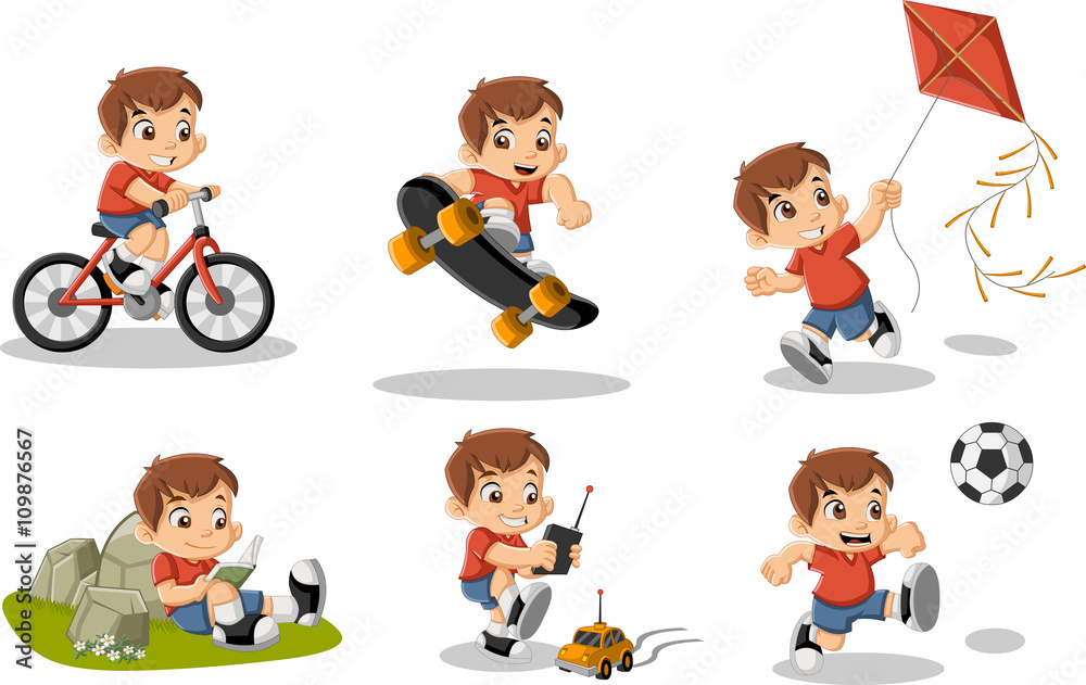 Practicing Sports Cartoon Clipart
