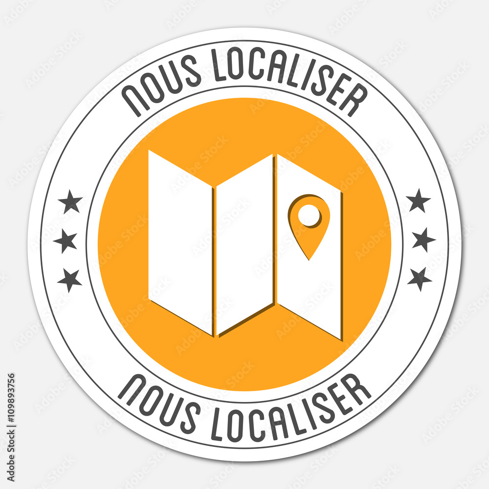 Logo nous localiser. Stock Vector | Adobe Stock