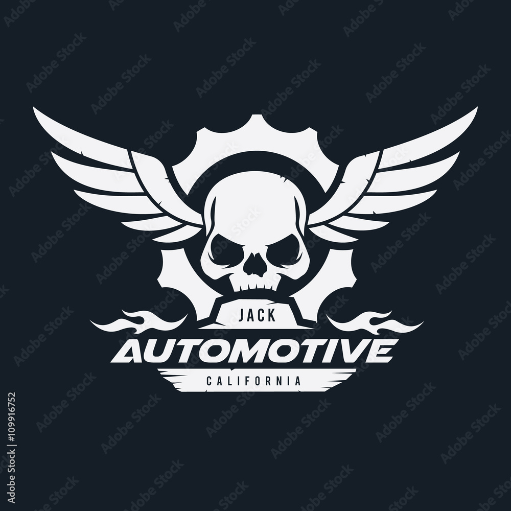 Dark Rider logo. Automotive logo, helmet logo, skull logo design ...