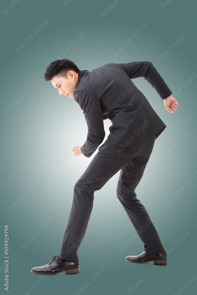 Digging pose or using shovel Stock Photo | Adobe Stock