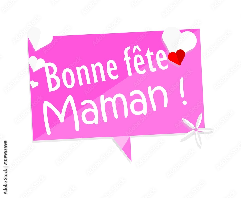 Bonne fête Maman Stock Vector | Adobe Stock