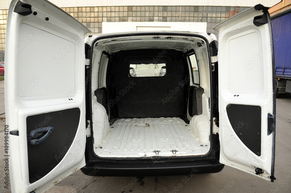 auto, luggage, van, transport, open, journey, road Stock Photo | Adobe ...