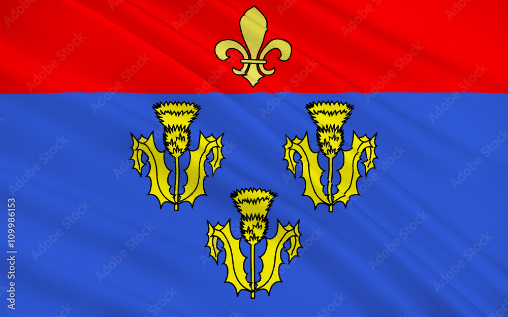 Flag of Pithiviers, France Stock Photo | Adobe Stock