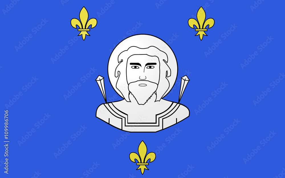 Flag of Saint-Quentin, France Photos | Adobe Stock
