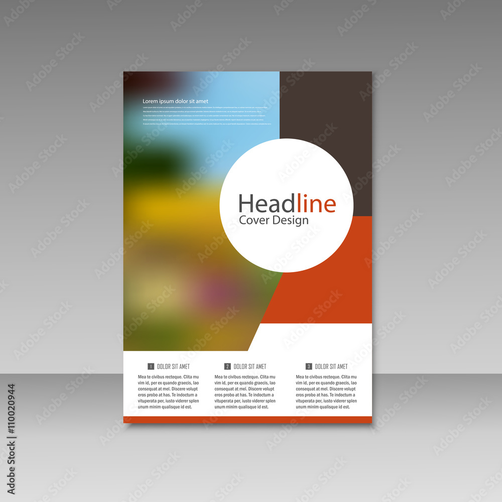 Vector brochure, magazine, cover design, poster template Stock Vector ...